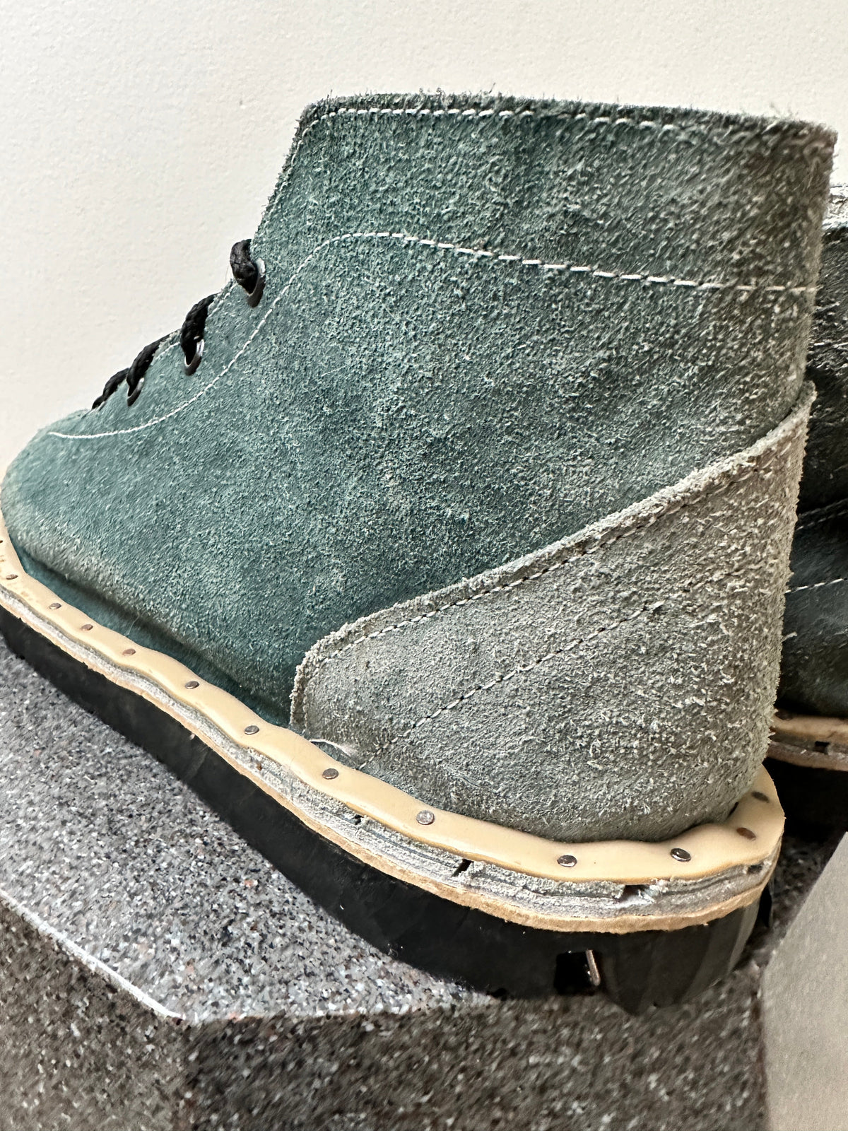 Handmade Boots With Tyre Sole Teal – Jetsetbohemian